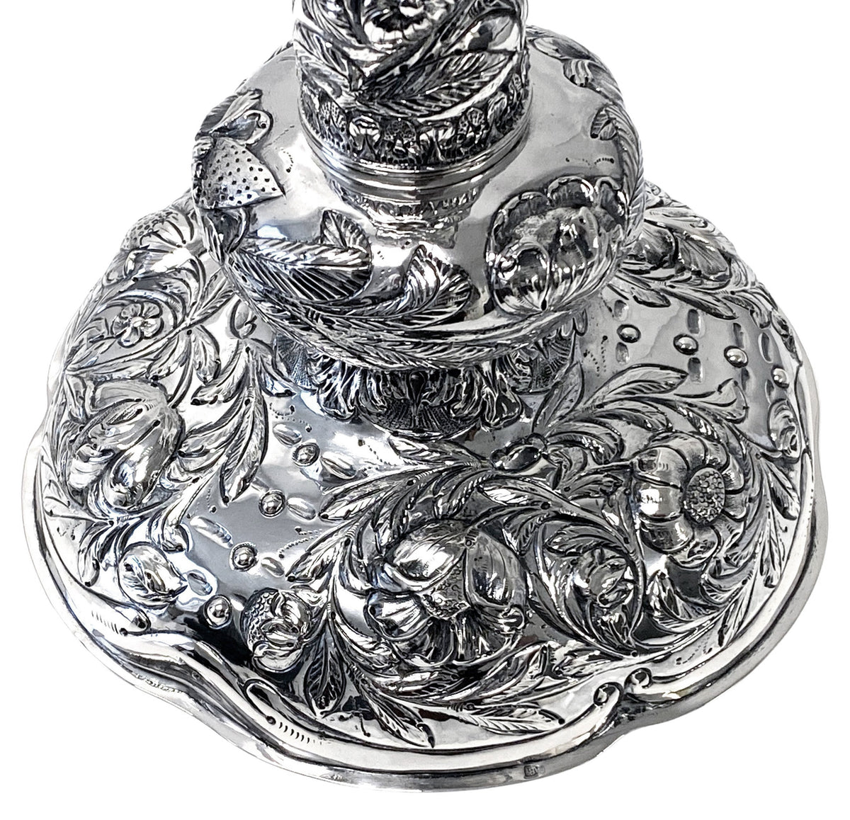 Antique Dutch Silver Candlesticks of late 17th century style, The Hagu ...