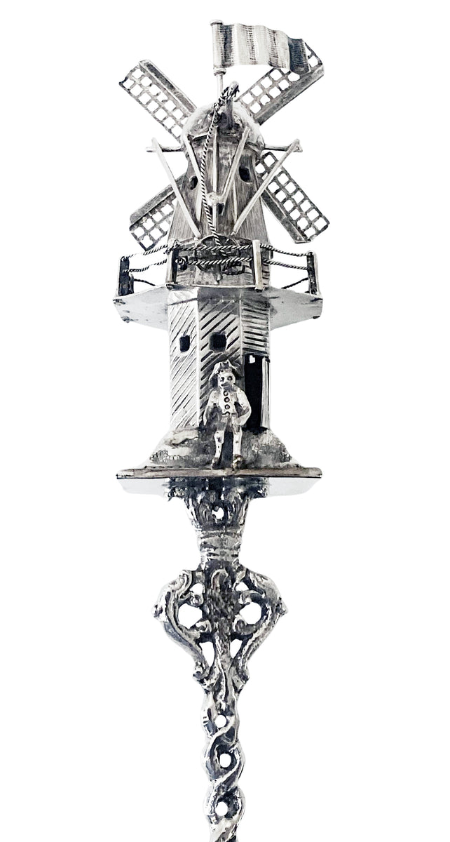 Antique Dutch Silver large Windmill figural Spoon – Louis Wine Antiques